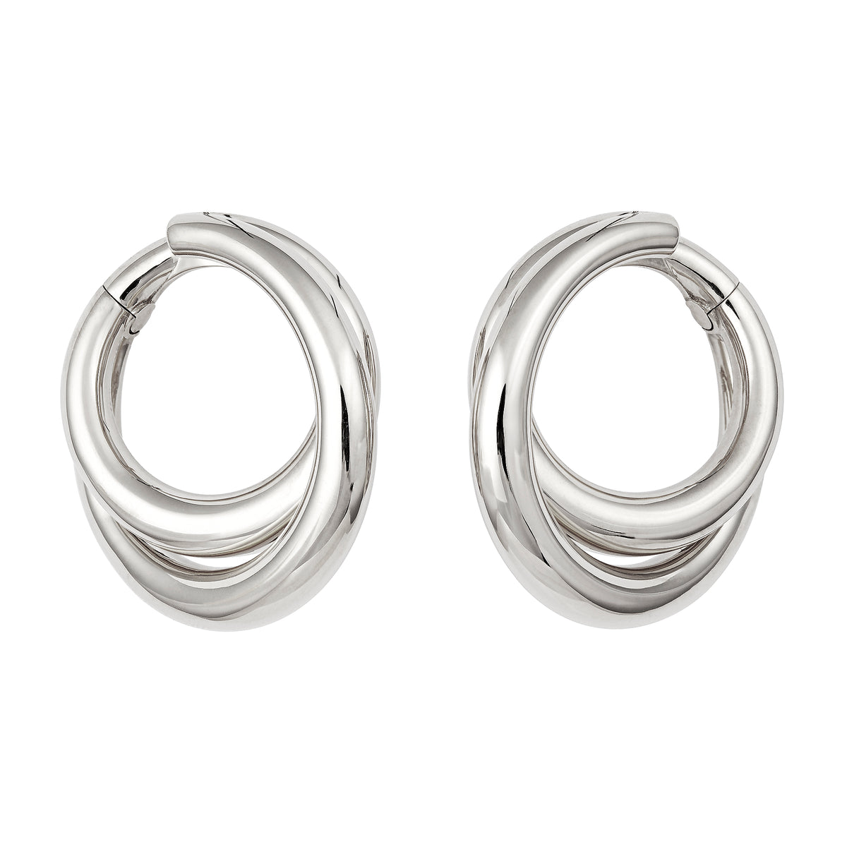 Infinity Loop Earrings Big | 18K Gold Ring | Engelbert 1920